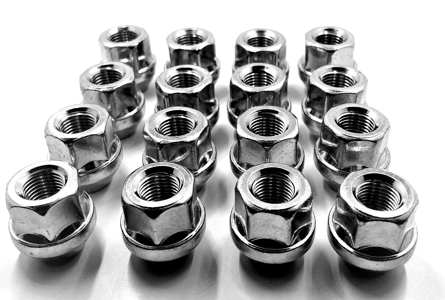 16 X ALLOY WHEEL NUTS FOR CITROEN OPEL M12 X 1.25 19MM HEX LUGS STUDS ...
