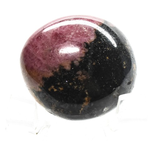225ct Pink w/ Orange Rhodonite in Matrix Crystal Mineral Palm Stone ...