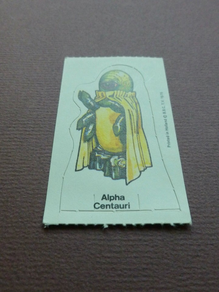 1975 Weetabix - DR DOCTOR WHO - Character Stand Up Figure Card - ALPHA ...