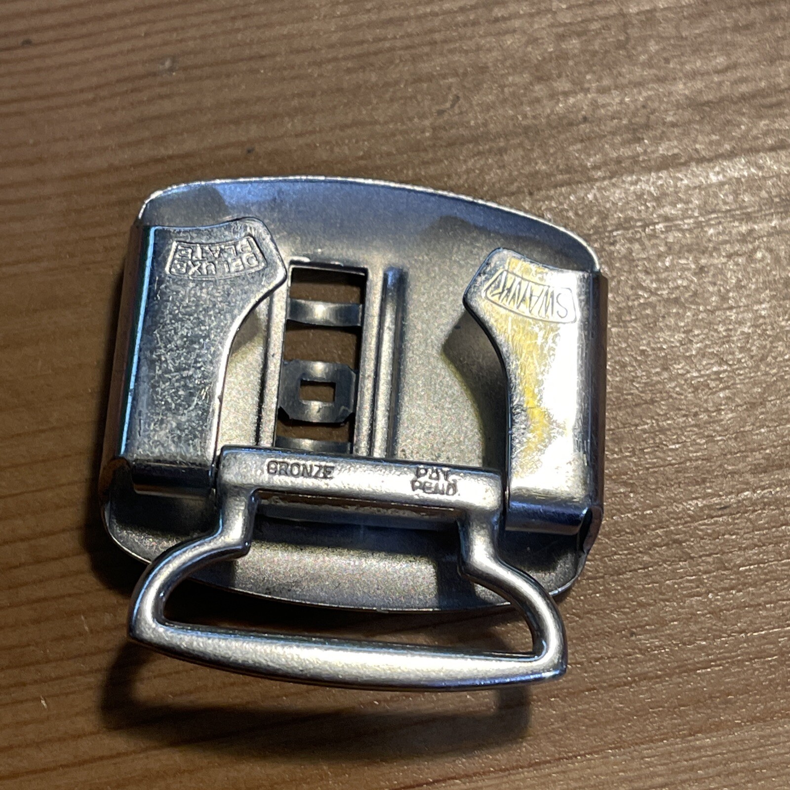 Vintage Swank deluxe plate retro bronze belt buckle H… - Gem