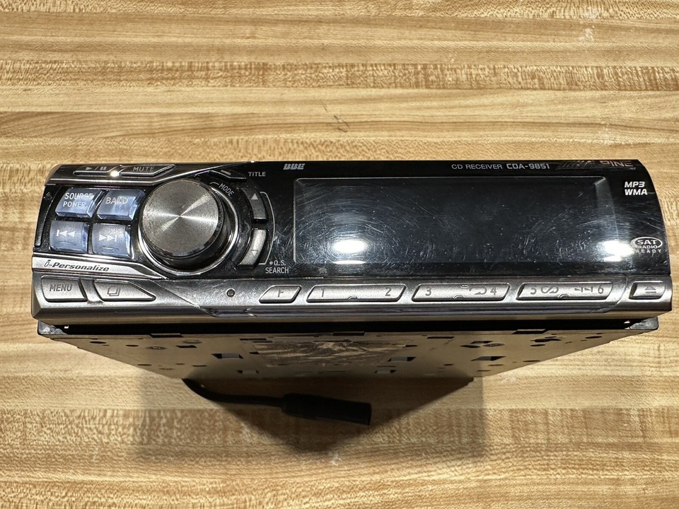 ALPINE CAR AUDIO STEREO 1 DIN CD UNIT CDA-9851 OLD SCHOOL | eBay