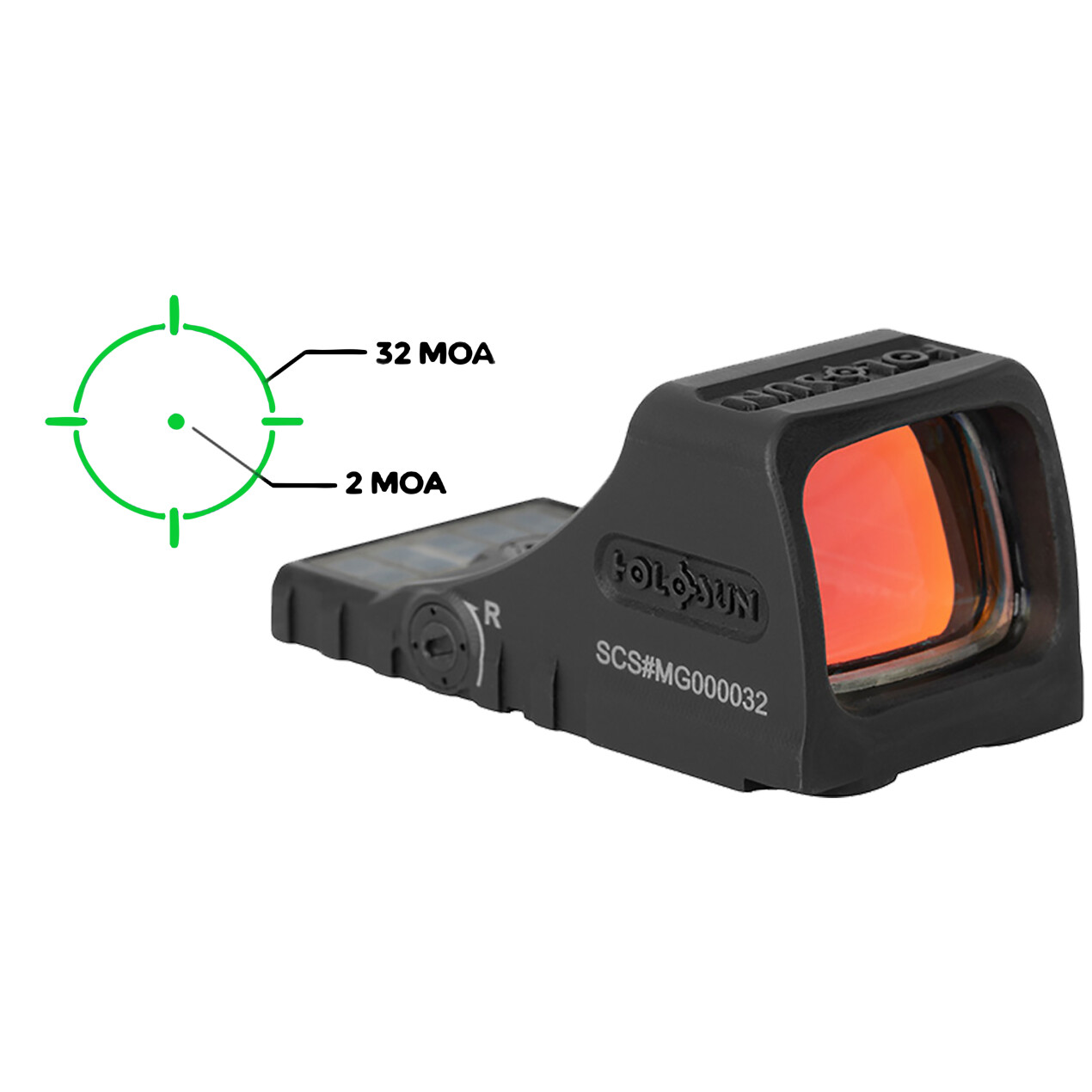 Holosun Technologies SCS-MOS Parallax Free Dot Sight - Black (SCS-M-GR ...