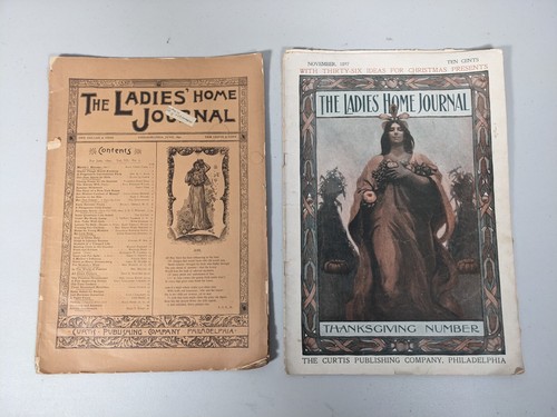 Lot of 2 Vintage 1890, 1897 - The Ladies Home Journal Magazine RARE | eBay
