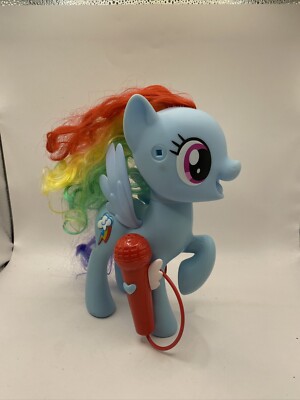 Hasbro My Little Pony MLP Singing Rainbow Dash Karaoke Mic Microphone ...