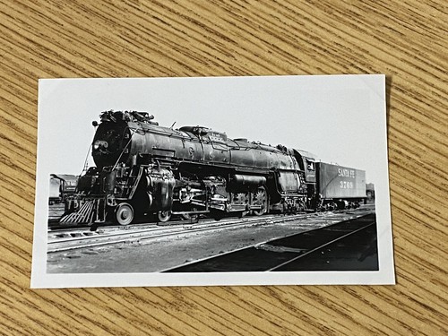 Santa Fe Railway Steam Engine Locomotive 3769 Vintage Photo ATSF | eBay