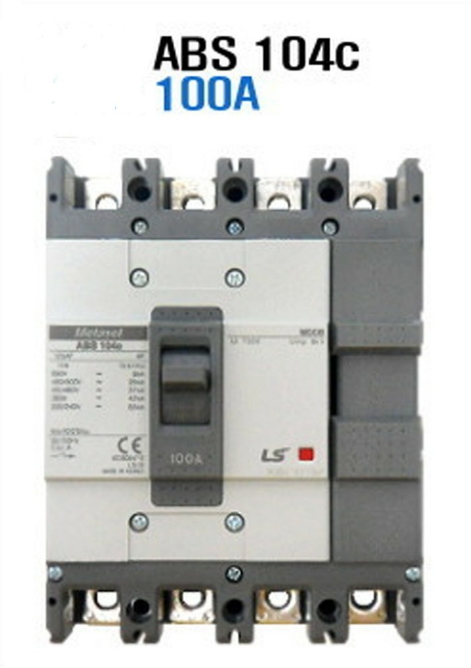 LS Electric ABS104c 4P 125AF Molded Case Circuit Breaker MCCB ABS 104c Standard | eBay