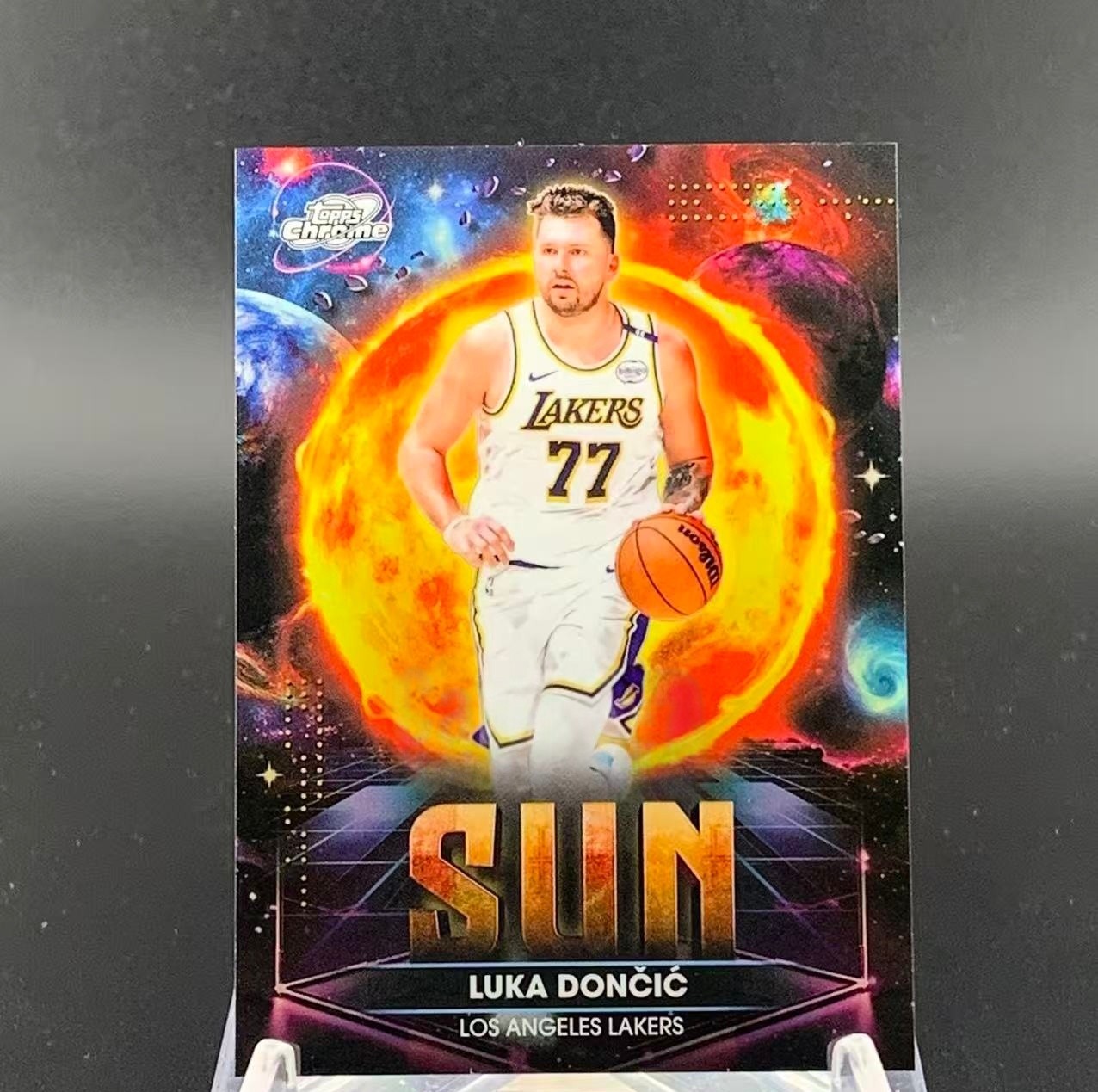 Luka Doncic 2025 Topps Chrome Cosmic #PPS-7 Planetary Pursuit - Sun ...
