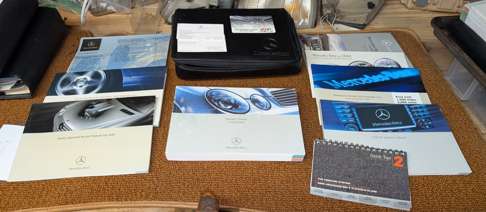 04-06 Mercedes W211 E320 CDI E350 E500 E55 AMG Owners Manual Book Case ...