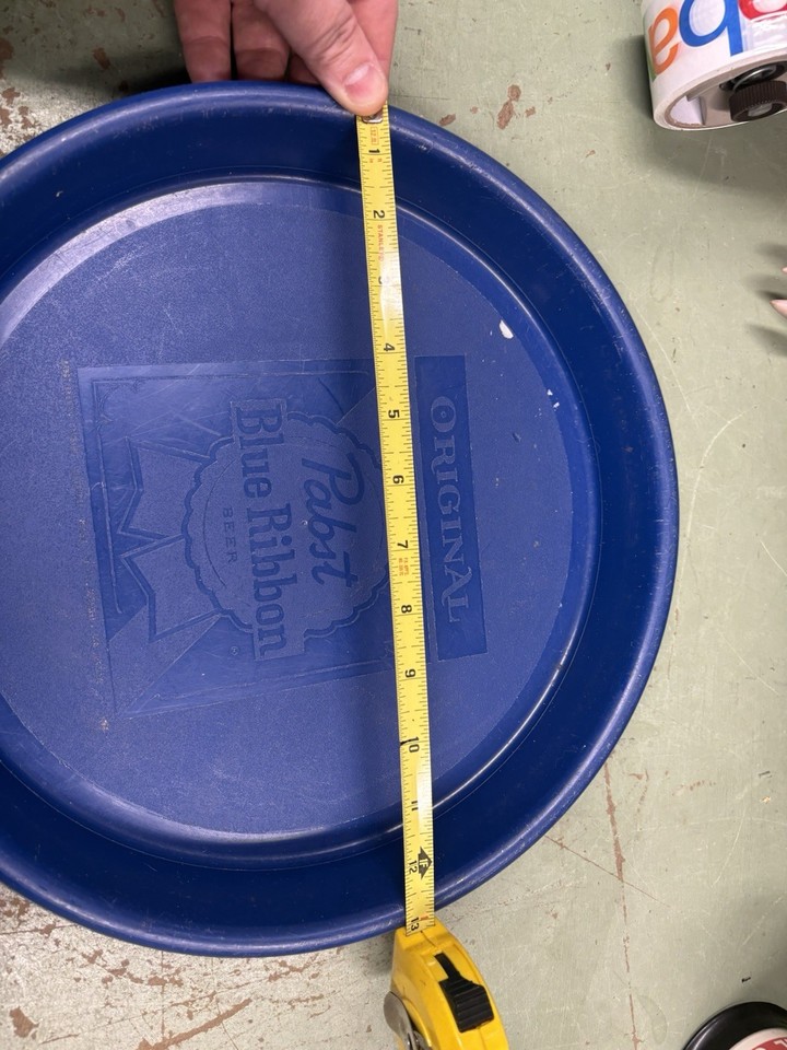 Pabst Blue Ribbon Beer 13" Plastic Barmaid Serving Tray 1960s-70s ...