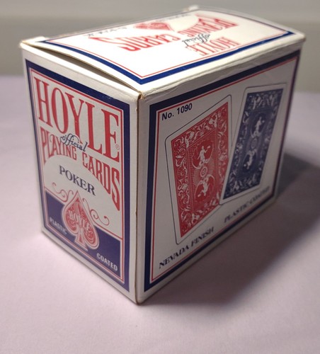 Vintage Hoyle Official Playing Cards POKER Plastic Coated SIX Sealed ...