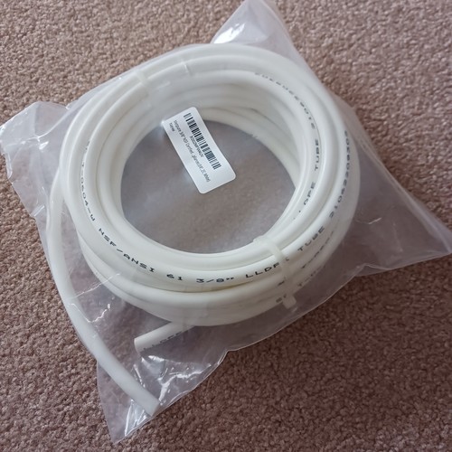 25 FT - 3/8 Inch Tubing for Reverse Osmosis Water Systems NSF - White ...