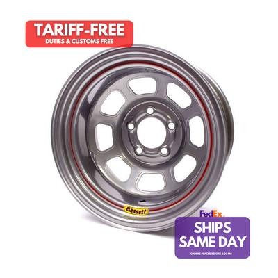 Bassett BAS58S52S Powder Coated Silver Steel 15 Inch Wheel Rim 5x5 15x8 ...