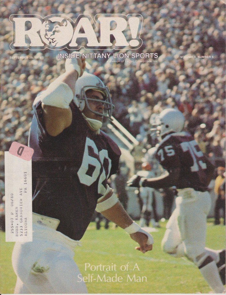 Penn State Lot Of (2) 1979 Roar Programs-Salt & Pepper-Matt Millen ...