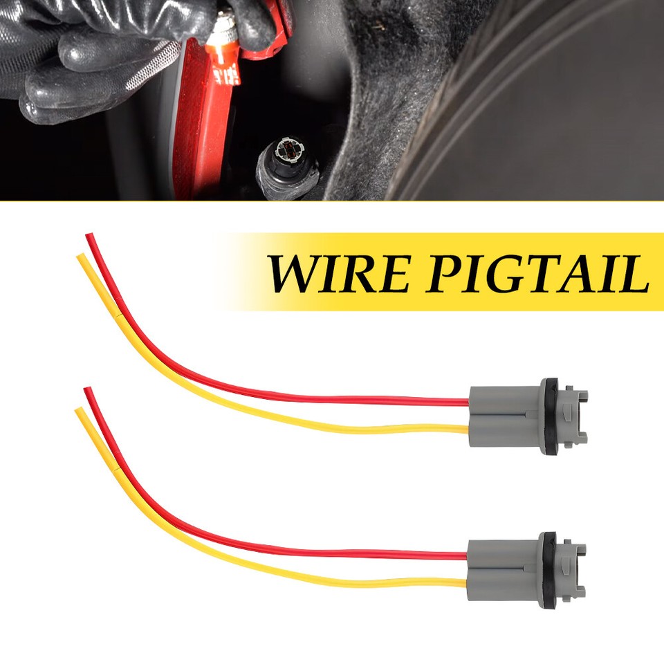2X T10 921 194 Bulb Socket Dome Side Marker Light Harness Wire Plug ...