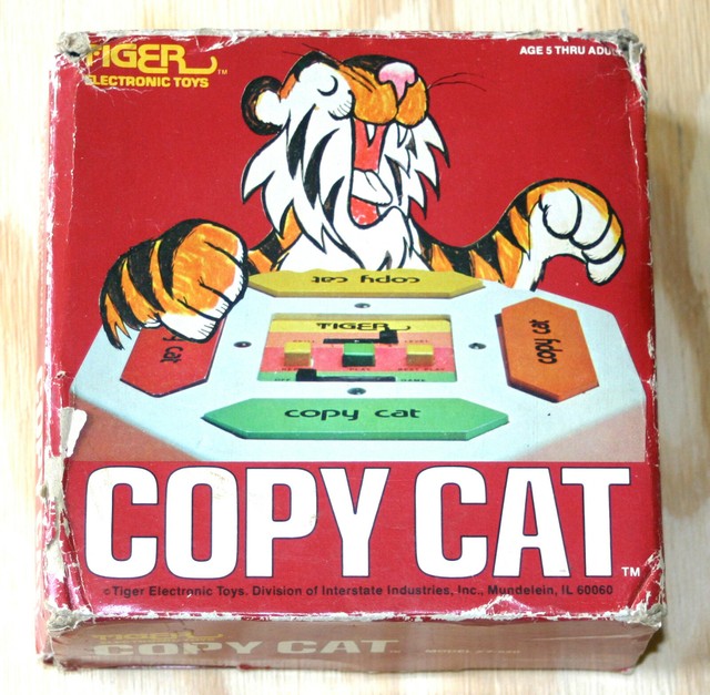 Tiger Electronics Copy Cat Hand Held Game Vintage 1979 Tested Works for ...