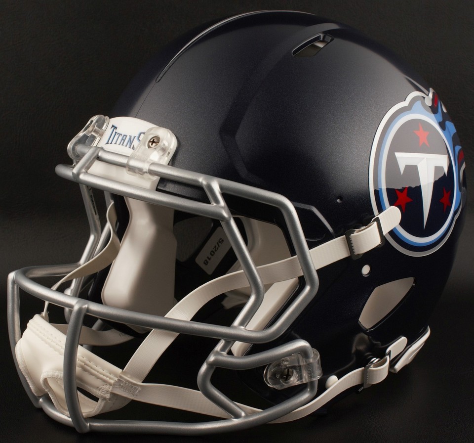 ***CUSTOM*** TENNESSEE TITANS NFL Riddell Speed AUTHENTIC Football ...