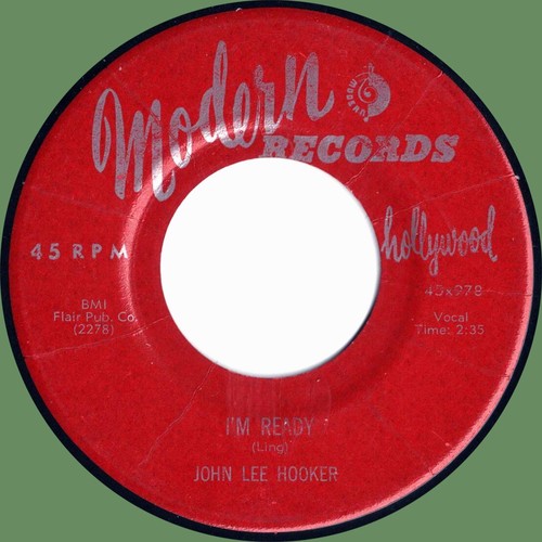 JOHN LEE HOOKER I'm Ready / Lookin' for a Woman 45rpm Modern 1955 ...