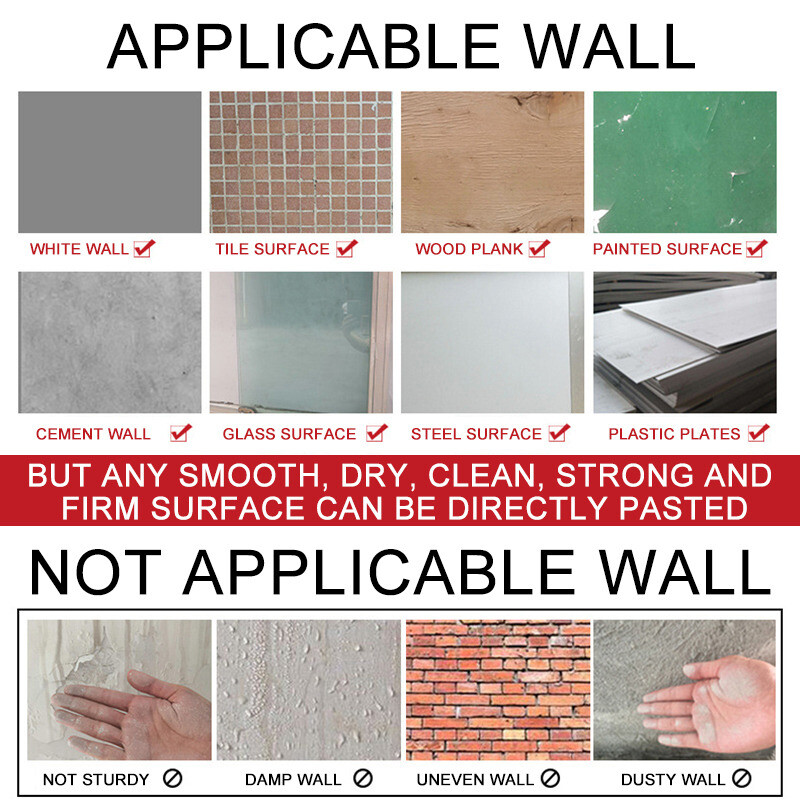 60PCS 3D Tile Brick Wall Sticker Self-adhesive Waterproof Foam Panel ...