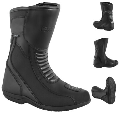 Profirst Motorbike Men Leather Boots Waterproof Motorcycle Riding Shoes ...