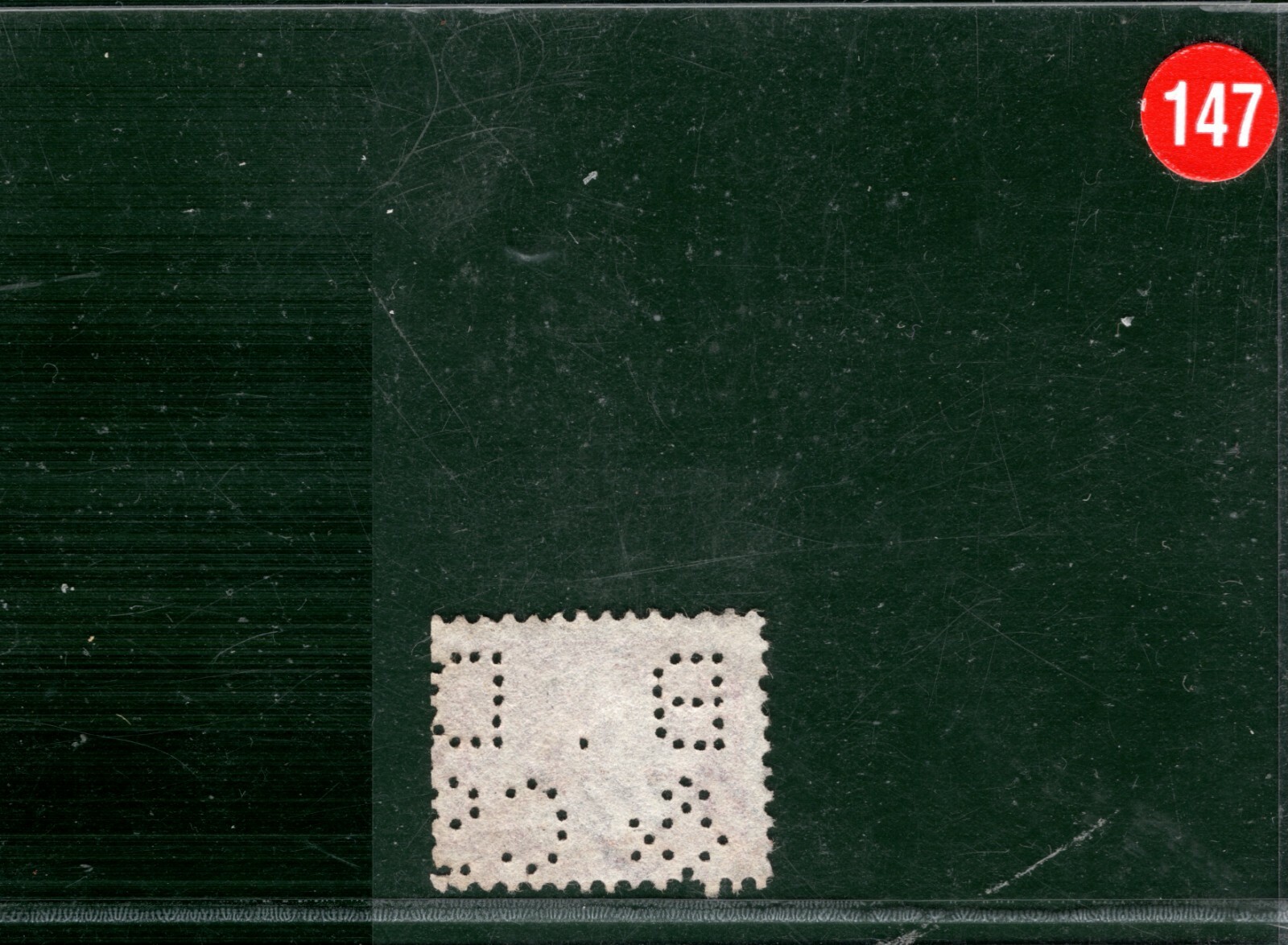 GB QV Stamp SG.48/49 LINE-ENGRAVED PERFIN *BD & Co* ½d Used RED147 ...