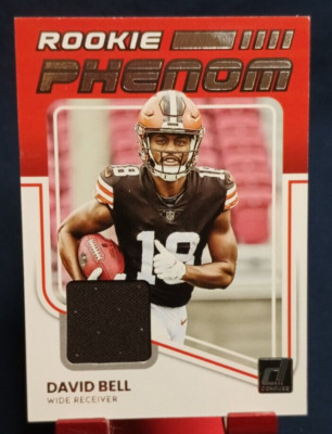 2022 Donruss David Bell Rookie Phenom Jersey Relic Patch #RPJ-31 Browns ...
