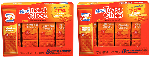 Lance Toast Chee Cheddar Cheese Sandwich Crackers 2 Box Pack | eBay