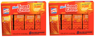 Lance Toast Chee Cheddar Cheese Sandwich Crackers 2 Box Pack | eBay