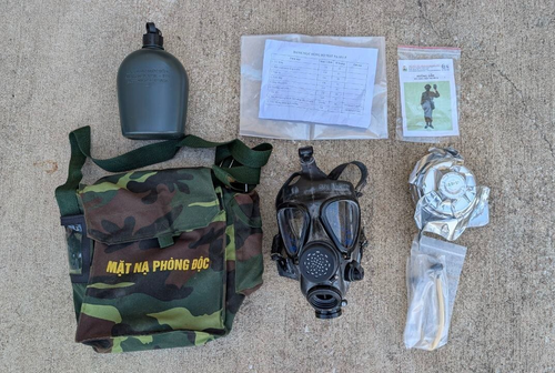 Original MV5 Gasmask Vietnam Army FACTORY SEALED NEW PAVN K15 CBRN ...
