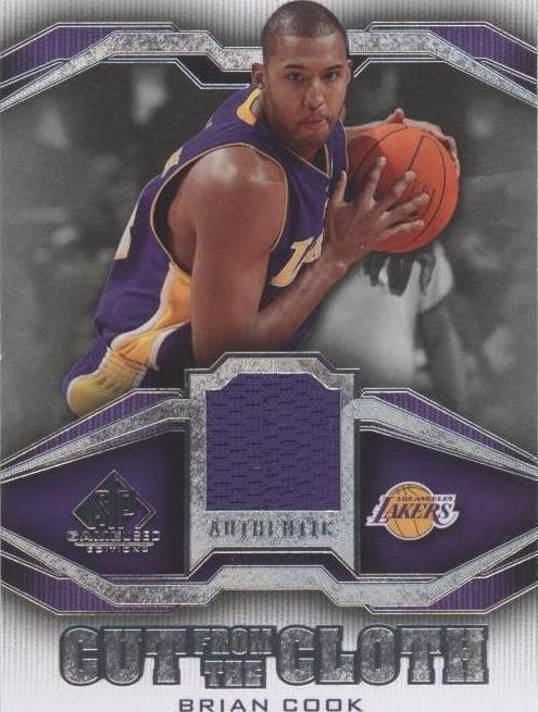 2007-08 SP Game Used - Cut from the Cloth Brian Cook #CC-BC (MEM) for ...