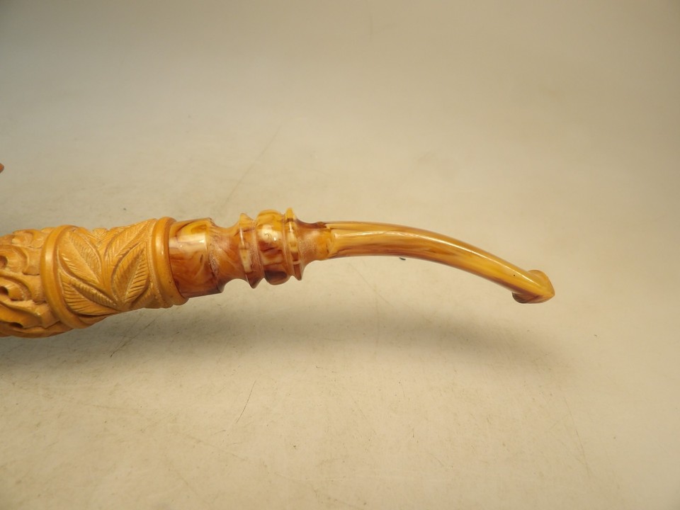 New S. Cosgun Large Dragon Claw Lions Head Turkish Block Meerschaum ...