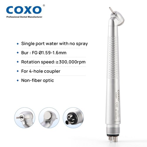COXO CX207 Dental 45° Degree High Speed Air Turbine Handpiece 4 Hole H01 -D1SP4 | eBay
