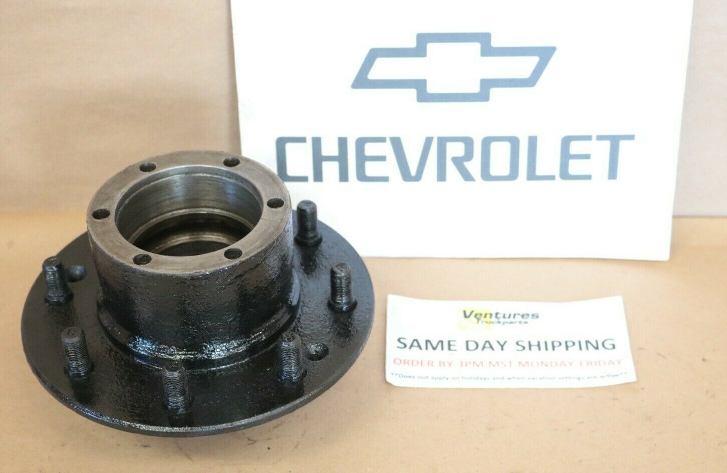 1966-1972 K20 4x4 Front Wheel Hub Chevy GM Big Hub Dana 44 Drum Brake ...