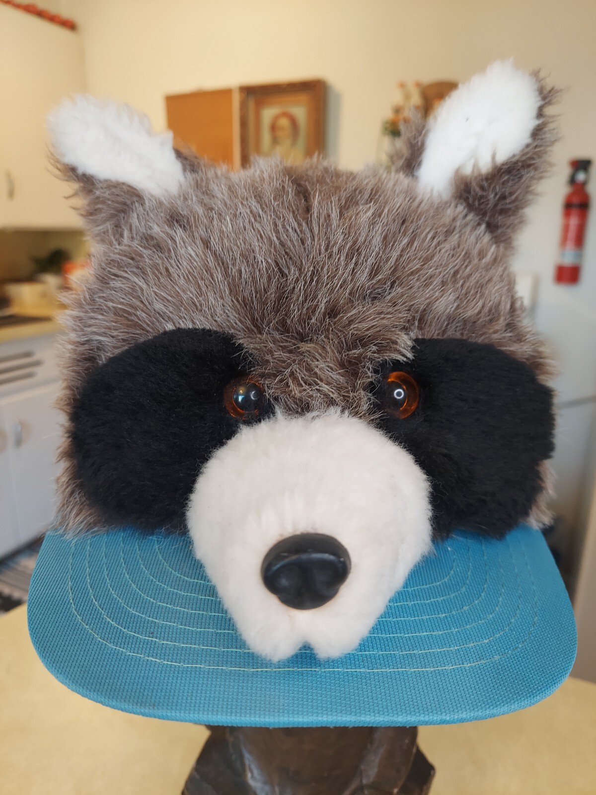 Vintage 1981 Wilkinson Raccoon Head Snapback Hat Made… - Gem