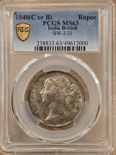 1840 B & C EAST INDIA COMPANY RUPEE PCGS MS63 | eBay