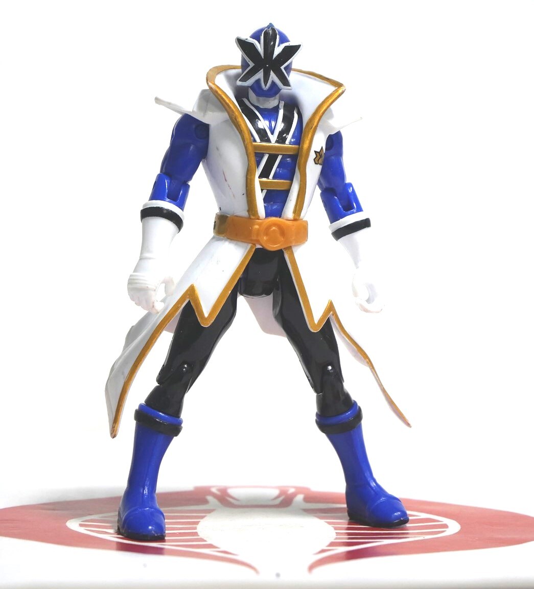 Power Rangers Action Figure Super Samurai BLUE Ranger Water 4.5" Bandai ...
