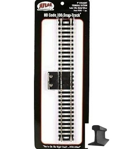 Atlas HO Scale ~ New 2025 ~ Code 100 ~ Straight Terminal Snap Track ...