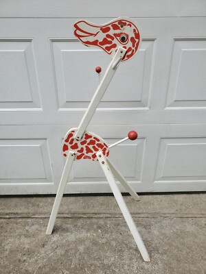Vintage 1959 Irmi Wooden Giraffe Childrens Clothes Coat Rack | eBay