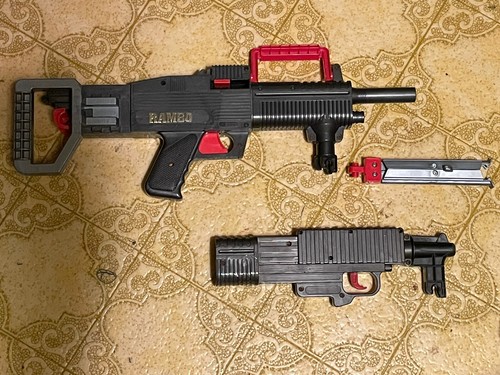 Vintage 1980’s Rambo M60~ Rocket Launcher ~ Pistol Toy Guns Lot SUPER ...