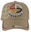 NATIVE PRIDE MEDICINE WHEEL HOOP FEATHER BALL CAP HAT TAN | eBay