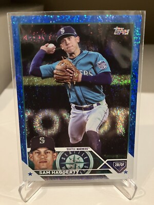 2023 Topps Update Blue Foil Sam Haggerty /999 Seattle Mariners STUD! | eBay
