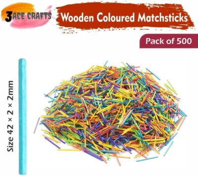Headless Colour Wooden Matchstick Model Art Crafts Match Splint for ...