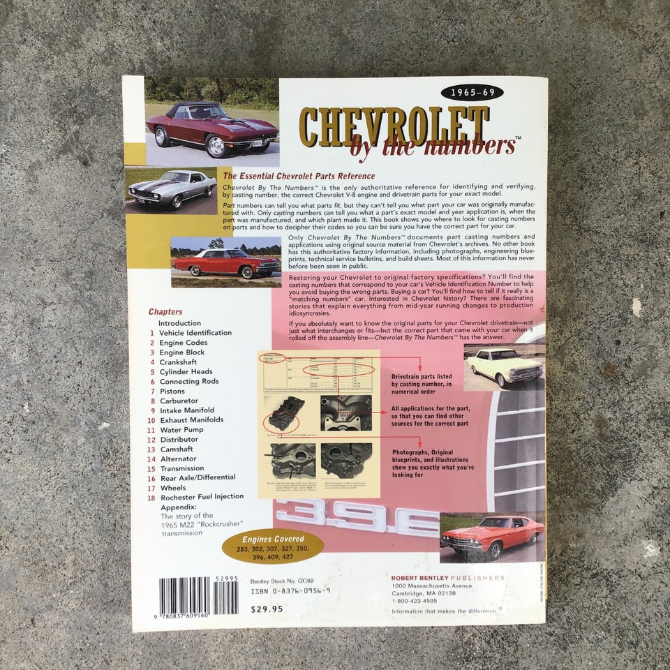 Chevrolet by the Numbers 1965-69: The Essential Chevrolet Parts ...