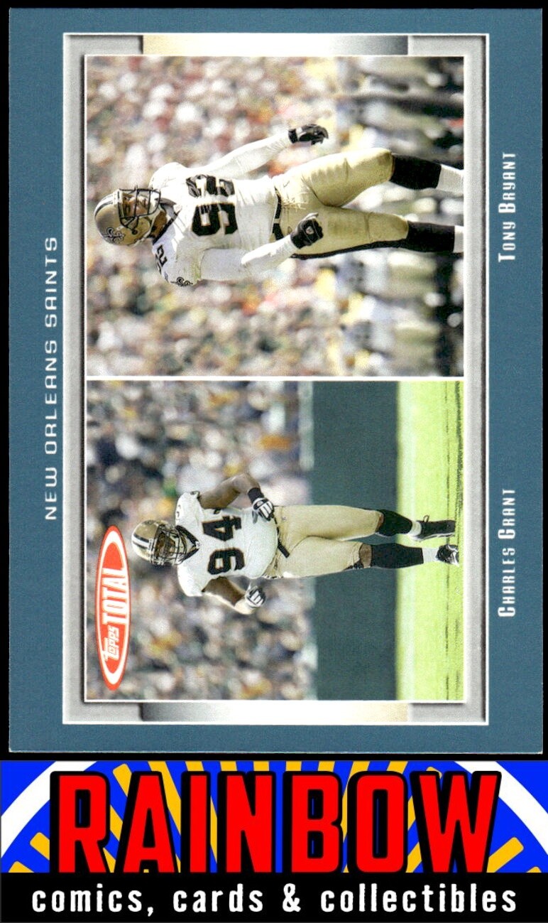 2006 Topps Total #282 Tony Bryant / Charles Grant New Orleans Saints | eBay