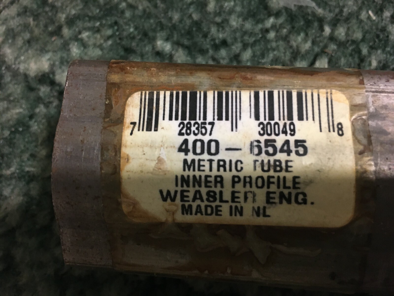 400-6545 - A Tri-lobe Inner PTO Shaft from Weasler 59-1/16 inches long ...