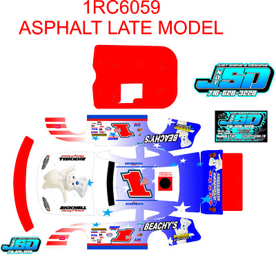 1RC ASPHALT LATE MODEL 1RC6059 WRAP Alan Johnson Beachy's | eBay