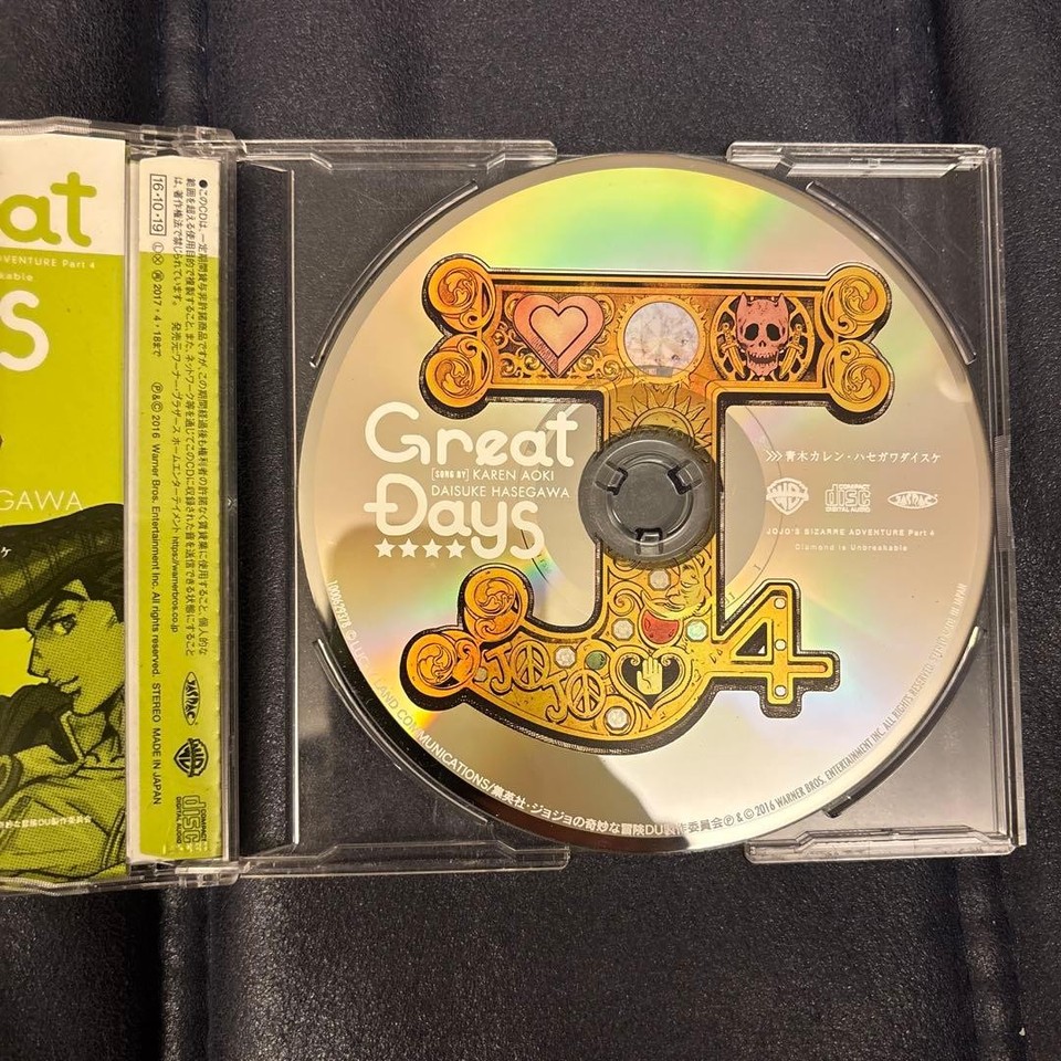 Great Days CD JoJo Bizarre Adventure 3g | eBay