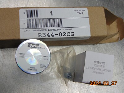 PARKER WATTS R344-02CG MINIATURE REGULATOR GAUGE | eBay