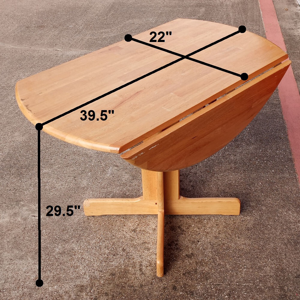 Small Round Drop Leaf Table