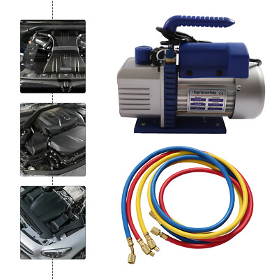 Vacuum Pump Auto AC Repair Complete Tool kit A/C Refrigeration Kit For ...