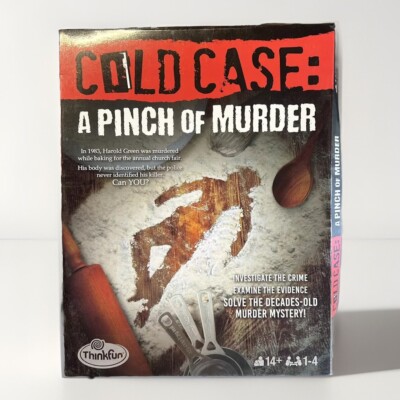 ThinkFun Cold Case: A Pinch of Murder – Game in a Box for Ages 14 and ...